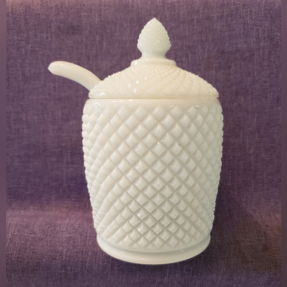 Vintage Milk Glass Jam Server | Kitchen | Vintage Genuine Milk Glass ...